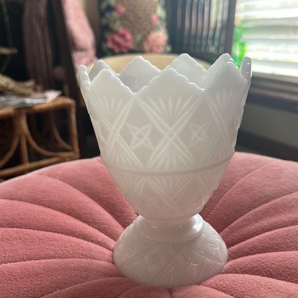 E.O. Brody Co. | Accents | Vintage Eo Brody White Milk Glass Sawtooth ...